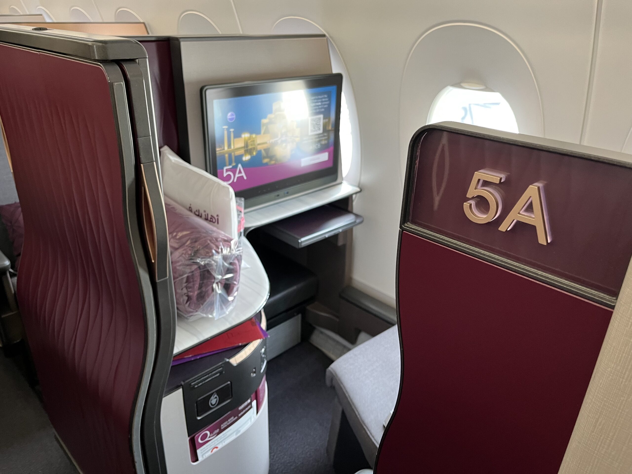 Trip Review: Qatar Airways from San Francisco to Doha in QSuites ...