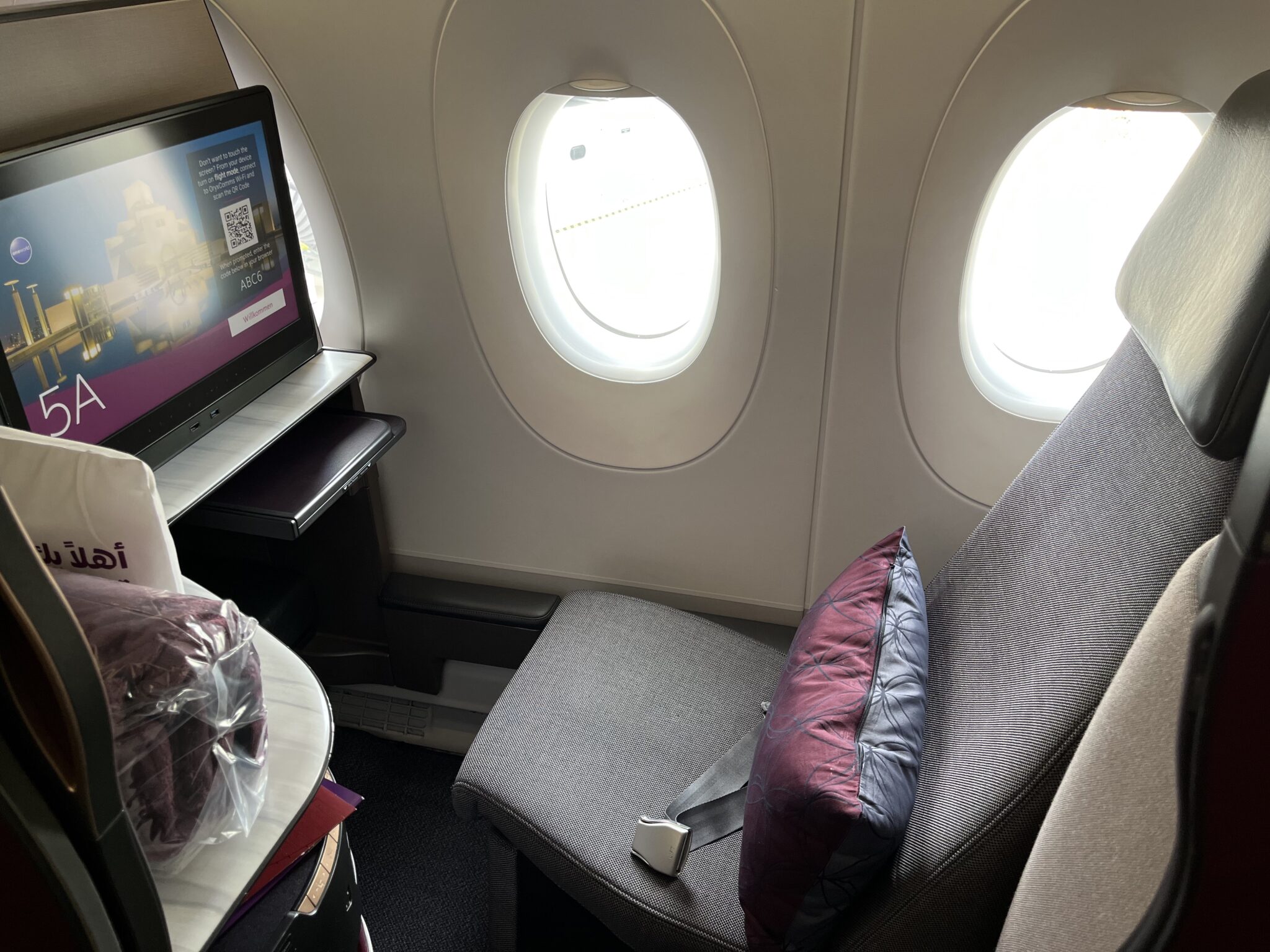 Trip Review: Qatar Airways from San Francisco to Doha in QSuites ...